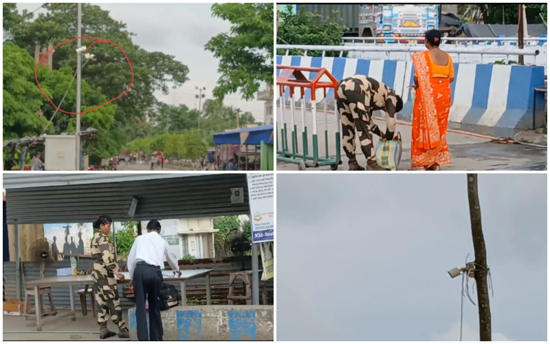 অনুপ্রবেশ ঠেকাতে ঘোজাডাঙ্গা সীমান্তে বসানো হল ৬টি নাইট ভিশন সিসিটিভি ...